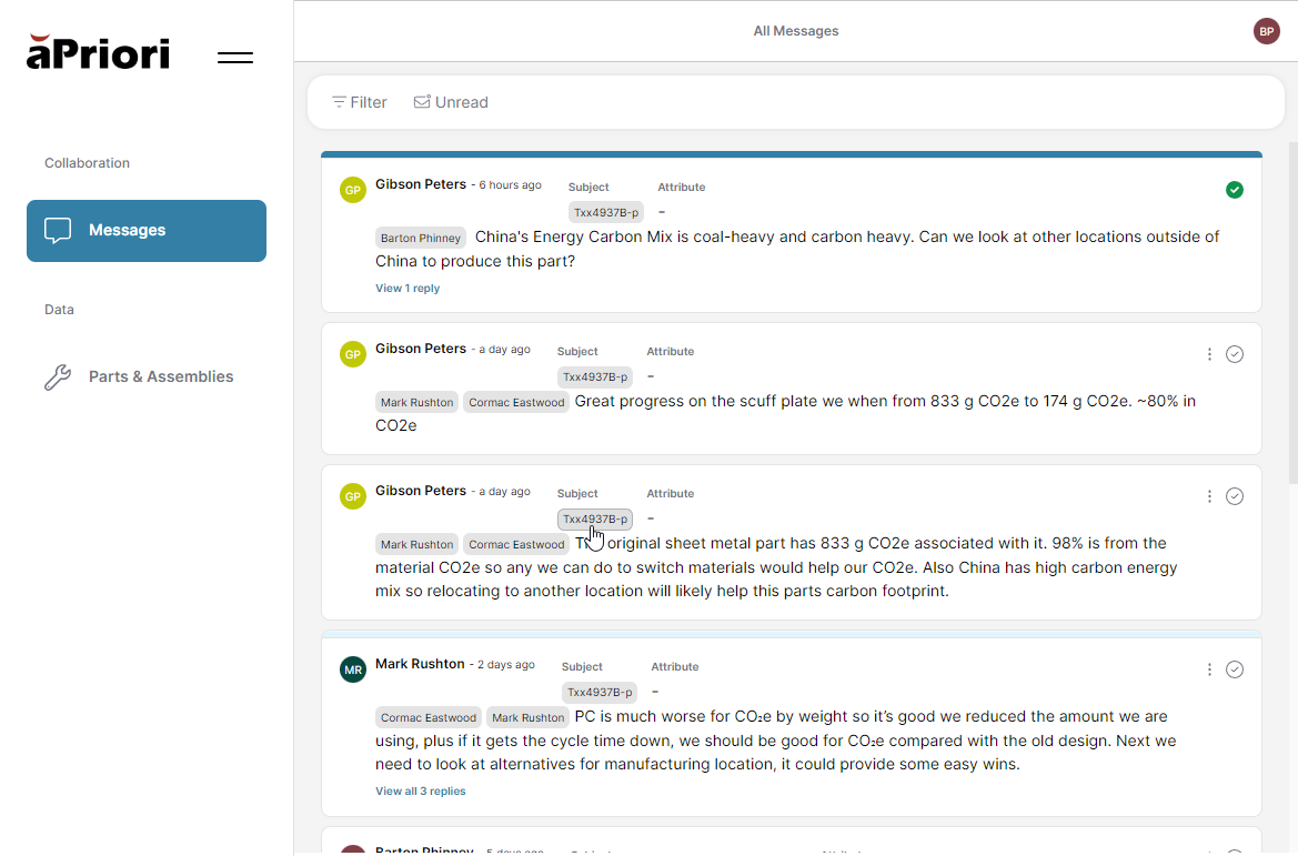 aP Workspace | Manufacturing Collaboration | Task Management
